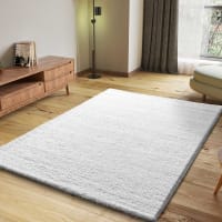 Tapis descente de lit shaggy bleu 60x120 cm Atlas | Maisons du Monde