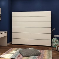 Litera abatible blanco 90x200/90x200cm Iduna | Maisons du Monde