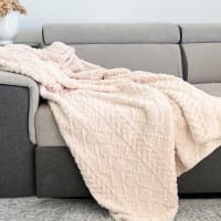 Plaid doppio morbido XL 220x240 rosa | Maisons du Monde