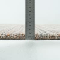 Alfombra de diseño con motivo rombos y relieve en tonos beige 140x200 ...