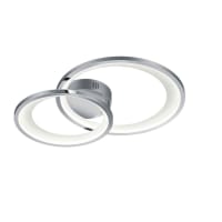 Plafoniera Moderna Halo Alluminio Bianco Led 46W 4000K Luce Naturale ...