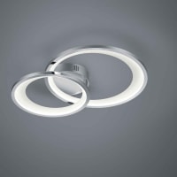 Plafoniera Moderna Halo Alluminio Bianco Led 46W 4000K Luce Naturale ...