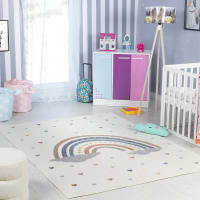 Tapis enfant ciel étoilé crème 160x230 HAPPY | Maisons du Monde