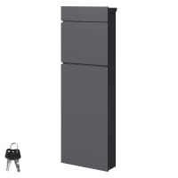 Cassetta postale da parete moderna antracite 37x11x37cm | Maisons du Monde