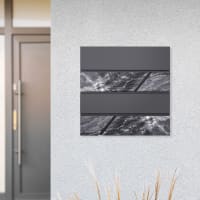 Cassetta postale da parete moderna antracite 37x11x37cm | Maisons du Monde