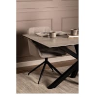 Table de repas ovale effet marbre noir Rock | Maisons du Monde