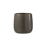 Cache-pot en métal gris clair D37 Benson | Maisons du Monde