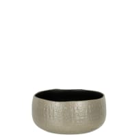 Cache-pot en grès strié H13 Opium | Maisons du Monde