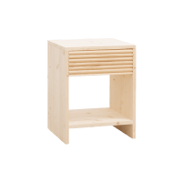 Set di 2 comodini in legno di abete marrone scuro 50x40cm Martina ...