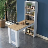 Tavolo a muro pieghevole marrone in mdf | Maisons du Monde