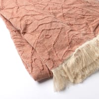 Plaid en coton rose poudré 127x152 PLAID EN COTON | Maisons du Monde