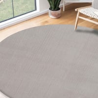 Tapis lavable et antidérapant, uni, or, 120 cm, rond Relax | Maisons du ...