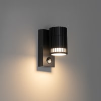 Aplique negro con sensor movimiento 2 luces Boris | Maisons du Monde