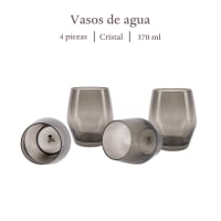 Vaso ancho de vidrio gris Cassiopea | Maisons du Monde