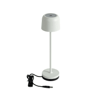 Lámpara de mesa nórdico recargable y base en acabado madera ø15cm Lil ...