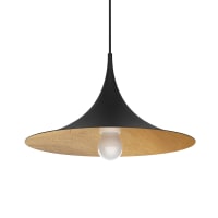 Suspension fleur en métal et rotin tressé noir ANDENE | Maisons du Monde