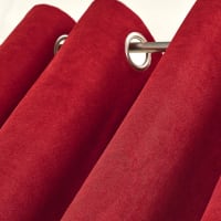Rideau thermique aspect velours 140x260cm Rouge GALENA | Maisons du Monde