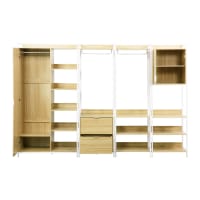 Kit dressing modulable avec 4 éléments, blanc Modulo | Maisons du Monde