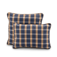 Pack da 2 cuscini decorativi 45x45 cm righe blu Deco | Maisons du Monde