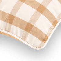 Set di 2 cuscini decorativi a righe marrone/beige Canna | Maisons du Monde