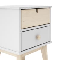 Table de chevet vintage 1 tiroir blanche Sweet | Maisons du Monde
