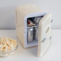 Mini Frigo Cosmétique 10L avec Miroir et Led 12V/220V Blanc | Maisons ...