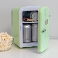 Mini Frigo Cosmétique 10L avec Miroir et Led 12V/220V Blanc | Maisons ...