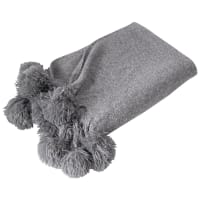 Plaid gris 150 x 200 cm Tignes | Maisons du Monde