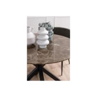 Table à manger avec plateau en marbre et pieds en aluminium | Maisons ...