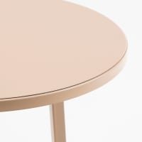 Table basse en bois et métal noir 78x78x53h | Maisons du Monde