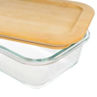 Set de 3 boîtes de conservation rectangulaires verre + couvercles herm ...