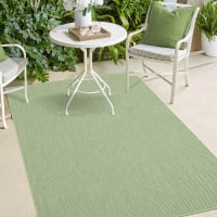 Tapis de salon tissé main en viscose et laine Vert 70x140 cm Sandiego ...