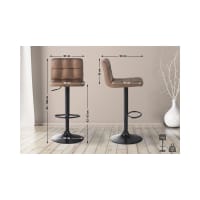 Barhocker aus weißem Kunstleder Jasper | Maisons du Monde