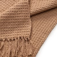 Plaid marron 140x200 Olivia | Maisons du Monde