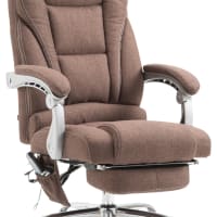 Silla marron de tela 71x65x112/120cm | Maisons du Monde