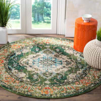Tapis Vert forêt/Bleu clair 66 X 305 cm Monaco | Maisons du Monde