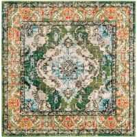 Tapis Vert forêt/Bleu clair 66 X 305 cm Monaco | Maisons du Monde