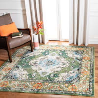 Tapis Vert forêt/Bleu clair 66 X 305 cm Monaco | Maisons du Monde