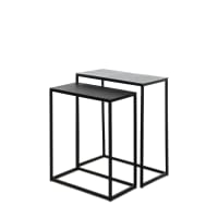 Tavolino in metallo nero alt.80 Adine | Maisons du Monde