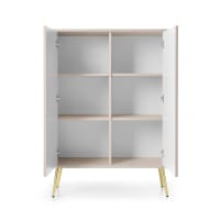 Buffet en fer doré vieux 160x40x80 cm | Maisons du Monde