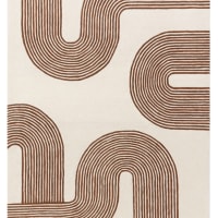 Tapis moderne tufté main en laine Rouge 160x230 cm Crook | Maisons du Monde