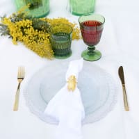 Vaso de agua grande de cristal verde Balda | Maisons du Monde
