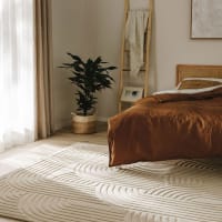 Tapis moderne tufté main en laine Rouge 160x230 cm Crook | Maisons du Monde