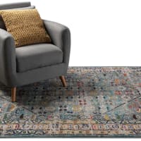 Tappeto 170x240cm in tessuto verde Persan | Maisons du Monde