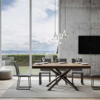 Table extensible 90x180/440 cm effet bois chêne nature Volantis evolution | Maisons du Monde