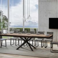 Table extensible 90x180/440 cm effet bois chêne nature Volantis evolution | Maisons du Monde