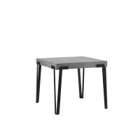 Table extensible 90x90/194 cm effet bois cachemire Clerk | Maisons du Monde