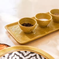 Plateau rond en rotin marron 40 cm Maya | Maisons du Monde