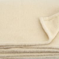 Couverture en 100% pure laine vierge sans teinture 240 x 260 cm ...