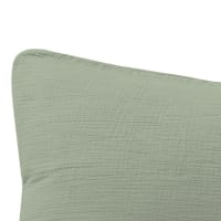 Taie d'oreiller (x2) gaze de coton bleu orage 50x70 Carla | Maisons du ...